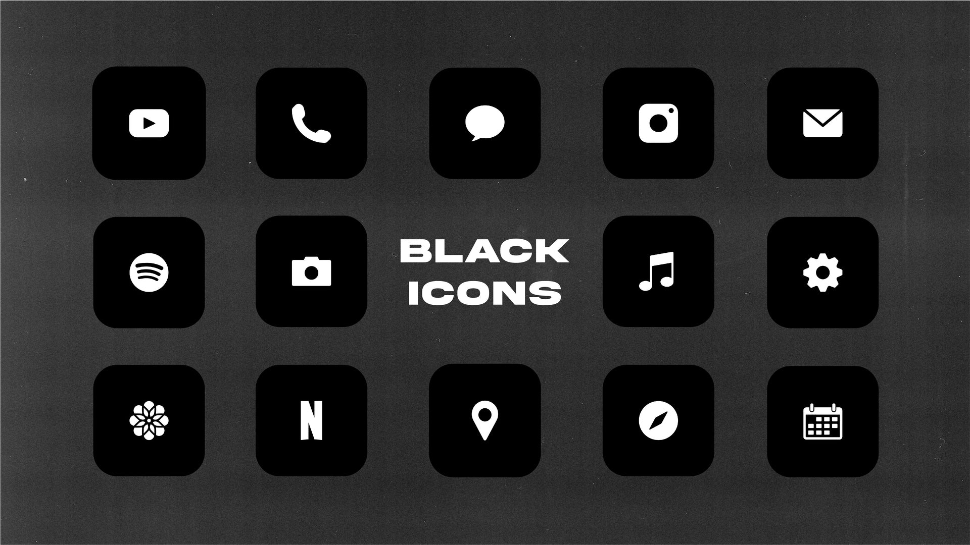 Black Icons Pack – somelightonline
